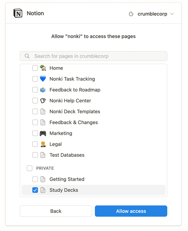 Getting Started with Nonki: Turn Notion Databases into Flashcards