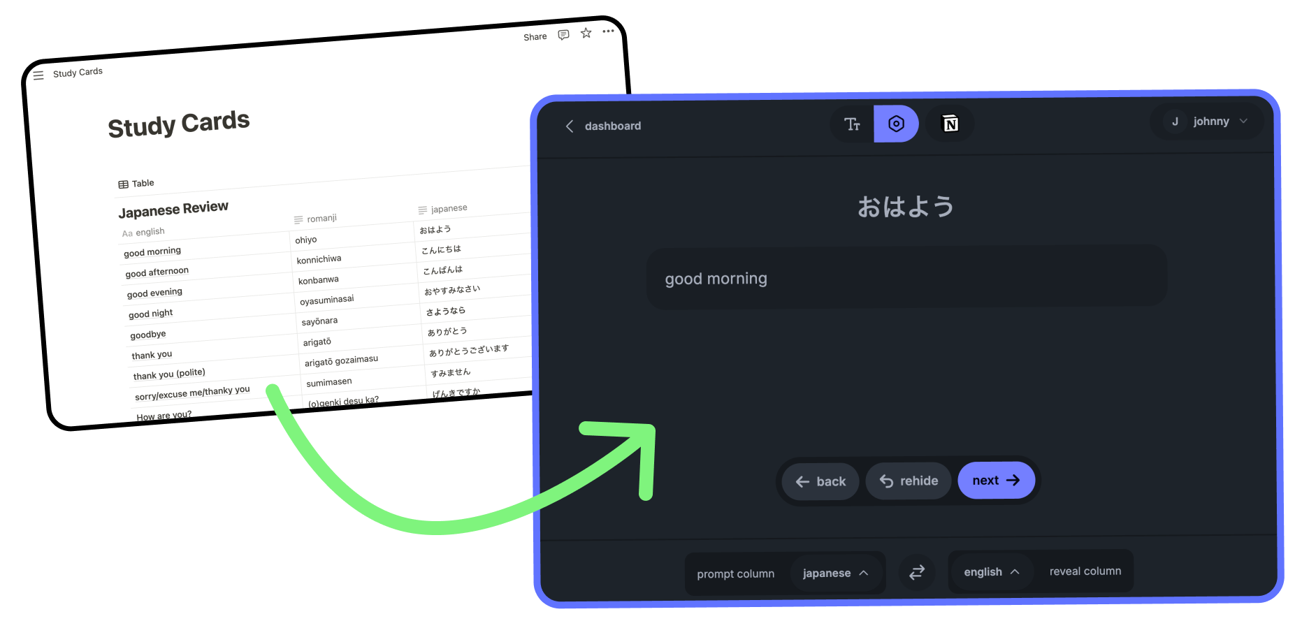 Getting Started with Nonki: Turn Notion Databases into Flashcards